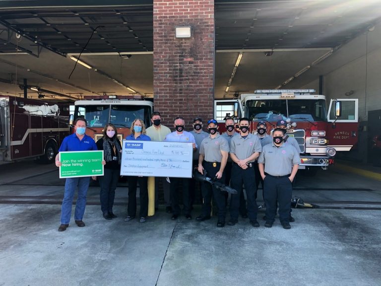 BASF donates nearly $12,000 to Seneca Fire Department - Who's On The Move