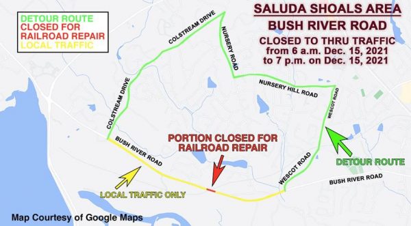 SCDOT road closure advisory for the St. Andrews Road area - Who's On ...