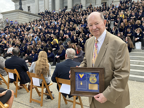 National FFA Organization presents Mike Tighe with honorary degree ...