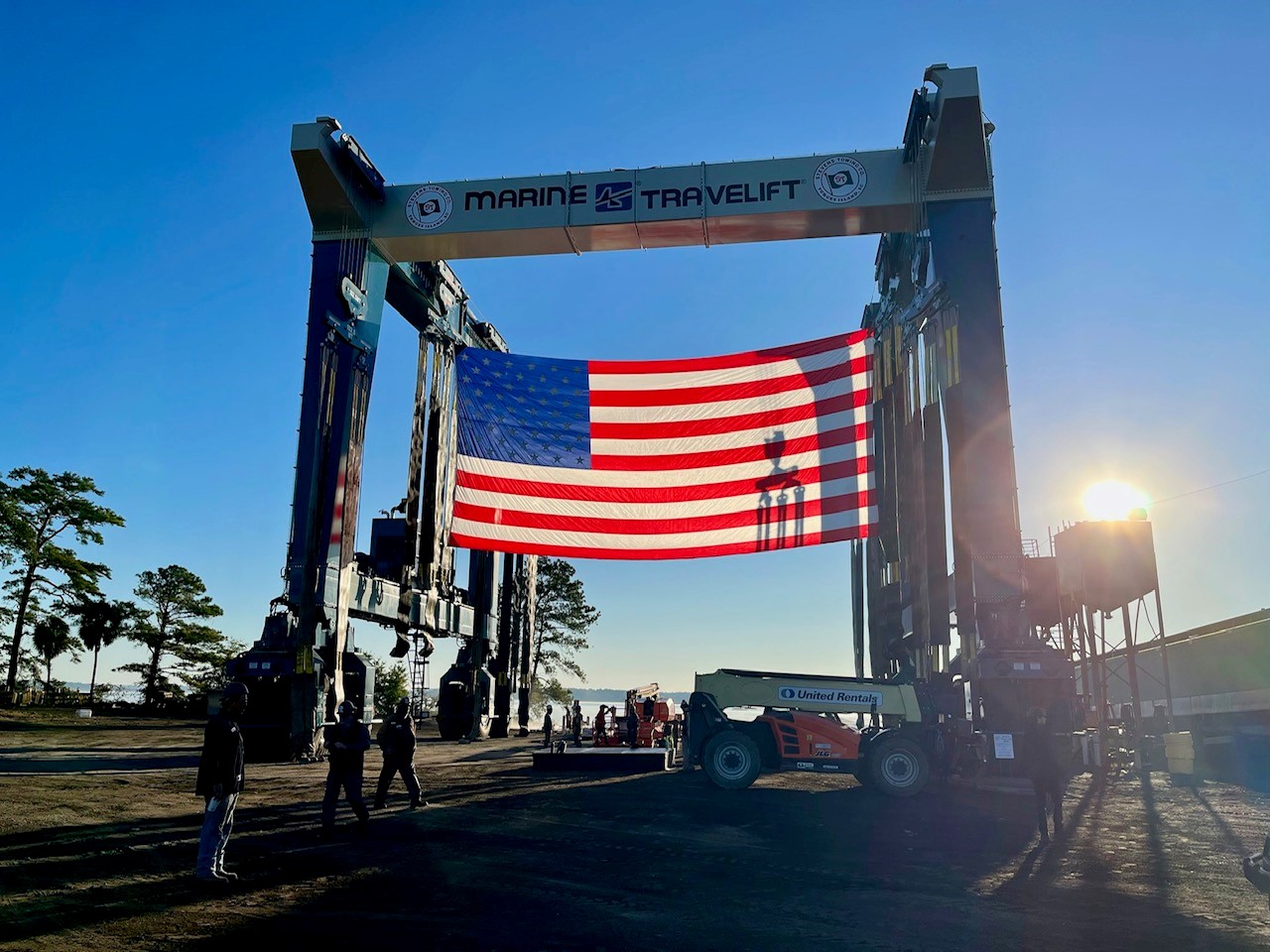 Stevens Towing christens largest Marine Travelift in SC - Who's On The Move