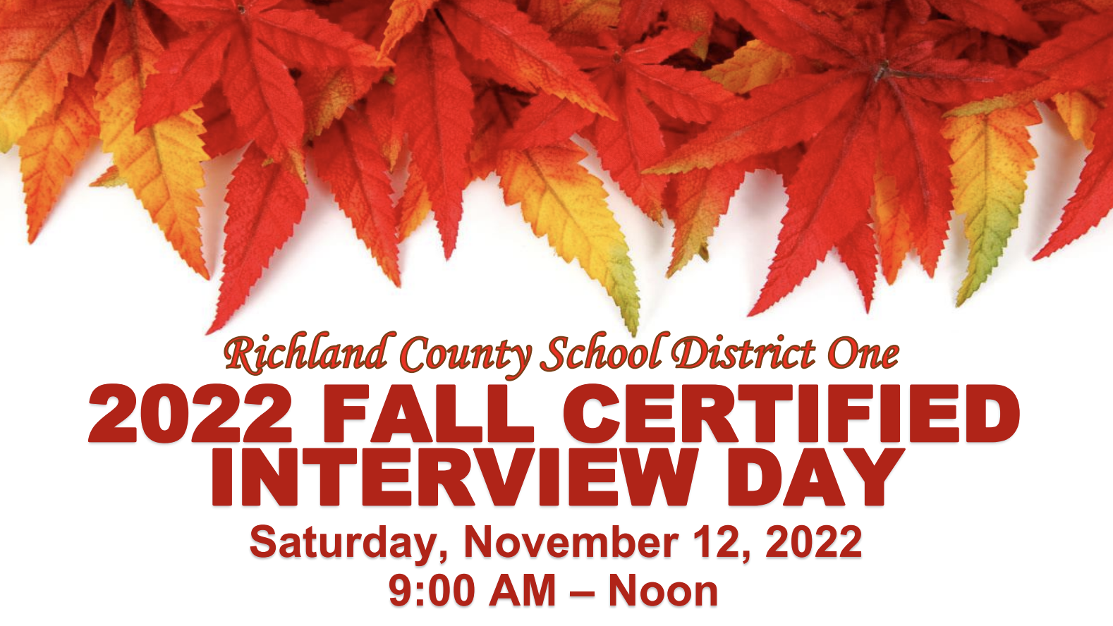 Richland to hold Fall Certified Interview Day November 12 - Who's On ...