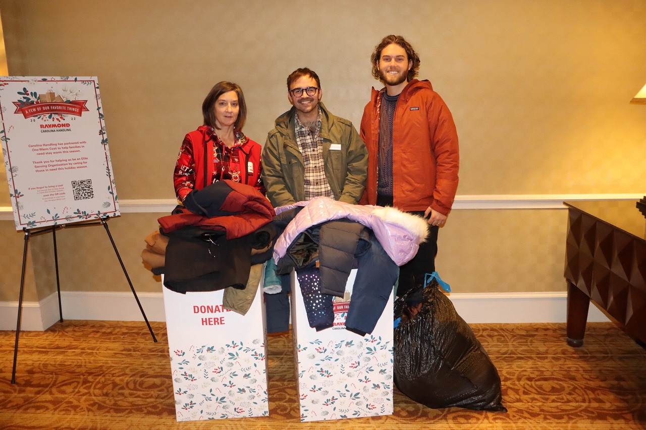 Carolina Handling collects 610 coats during holiday coat drive - Who's ...
