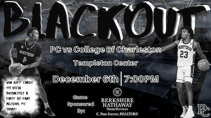 PC Men's Basketball Hosts College of Charleston Tuesday - Who's On The Move
