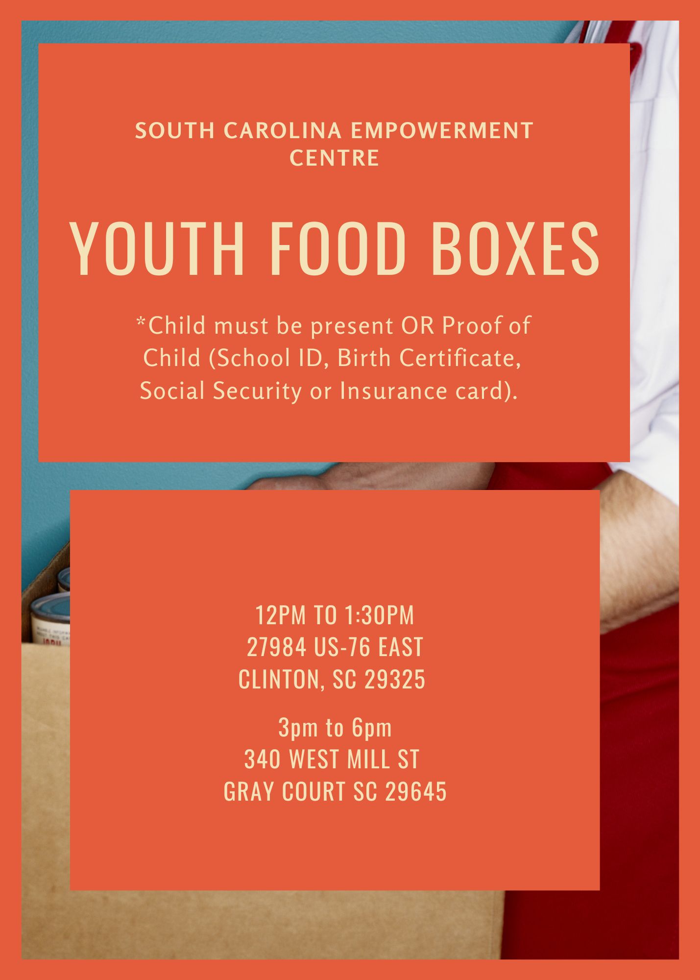 South Carolina Empowerment Centre - Free Food for Seniors and Children ...