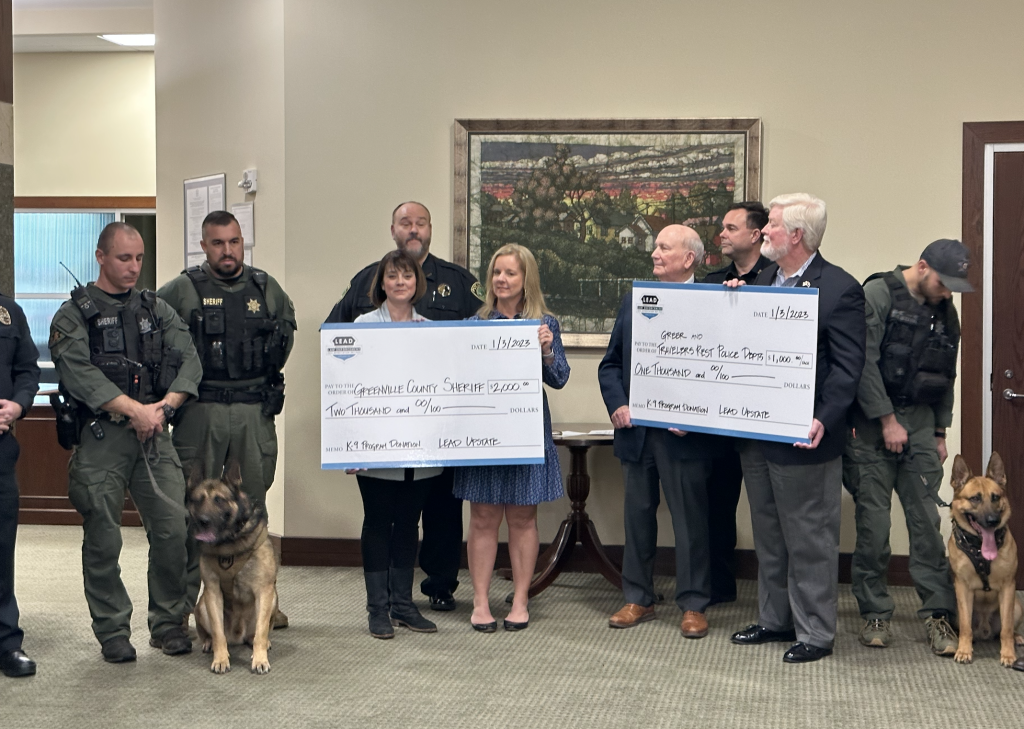 LEAD Upstate presents financial donations to three Upstate K-9 programs ...