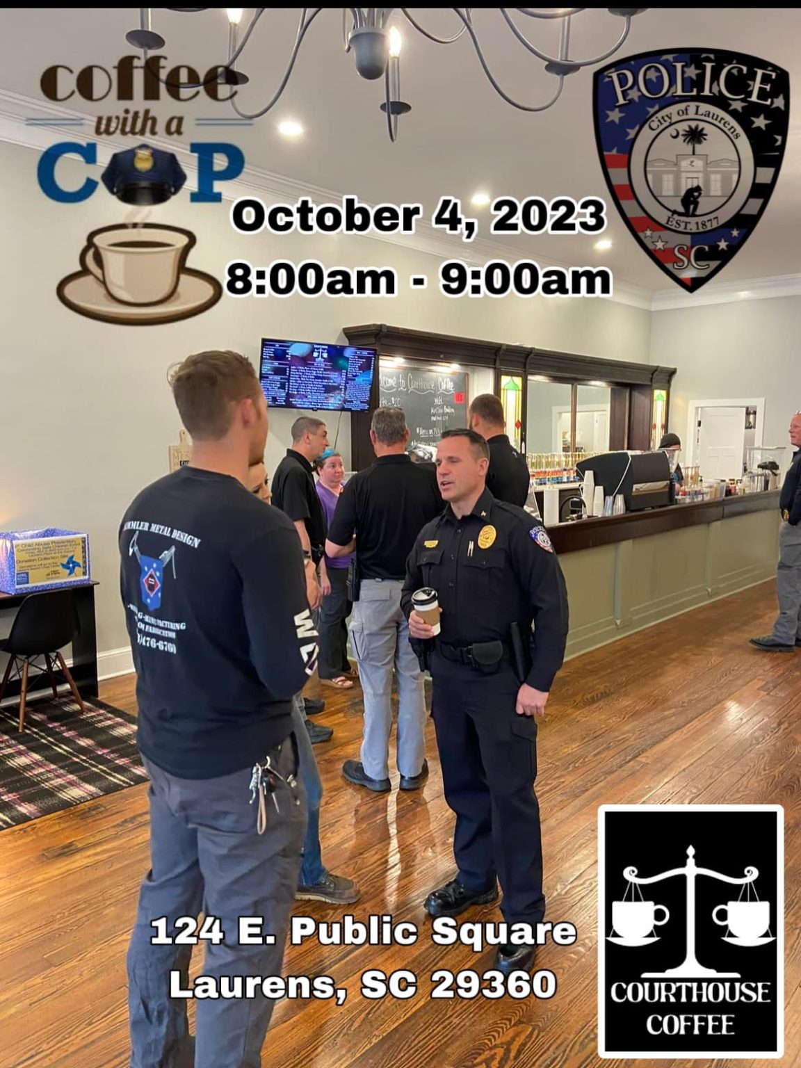 NATIONAL COFFEE WITH A COP DAY - Who's On The Move