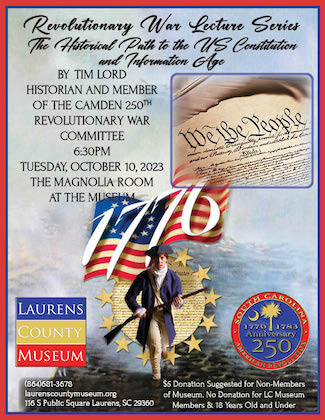 LC Museum to Host Revolutionary War Lecture - The Historical Path to ...