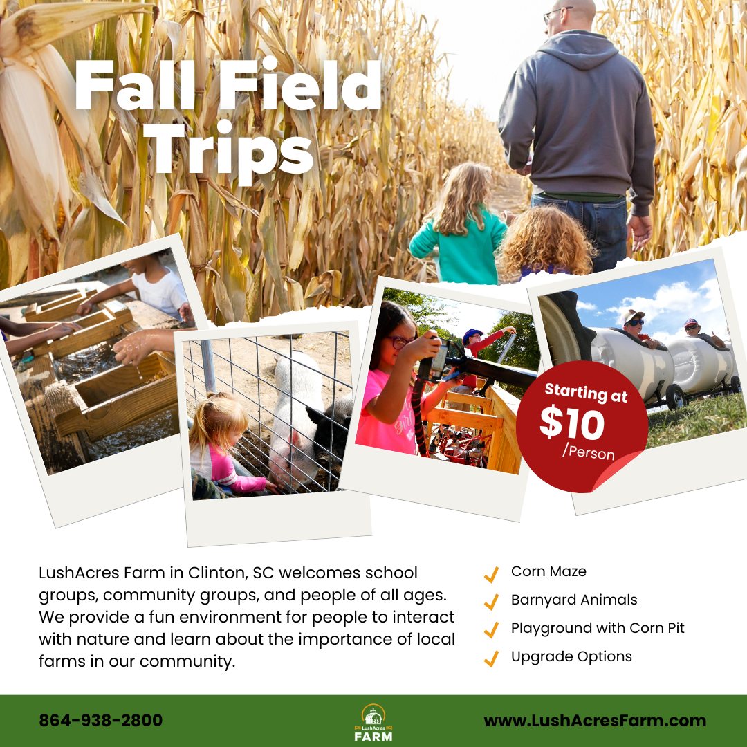 LushAcres Opens Registration for Fall Field Trips - Who's On The Move