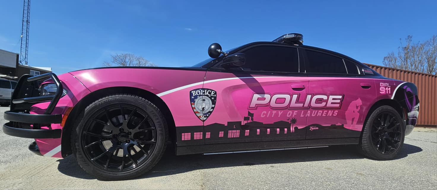 Introducing HOPE: The Cancer Car - Laurens Police Department's Symbol ...