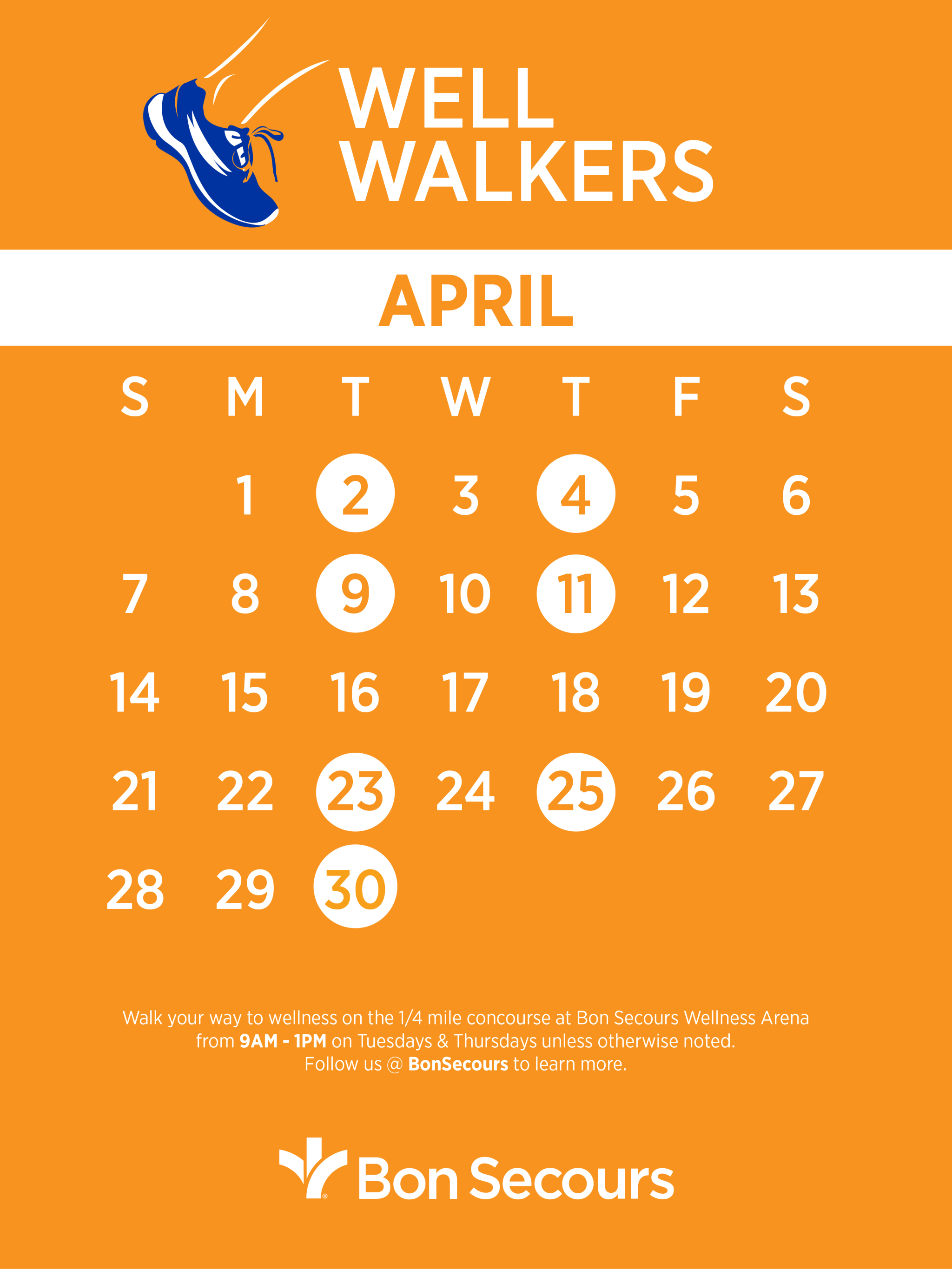 Well Walkers dates announced for April - Who's On The Move