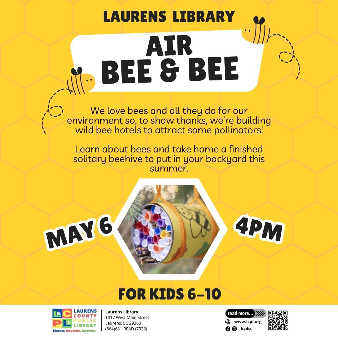 Discover the World of Bees with "Air Bee & Bee" at Laurens County ...
