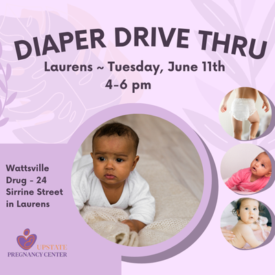 Diaper Drive Thru in Laurens on June 11 - Who's On The Move