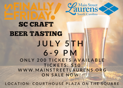South Carolina Craft Beer Tasting to Debut at Main Street Laurens ...