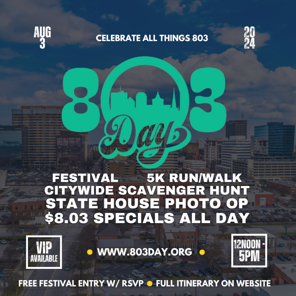 Registration open for inaugural 803 Day activities - Who's On The Move