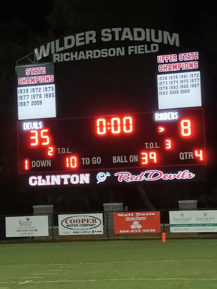 Clinton High School Head Football Coach Corey Fountain Secures 100th ...
