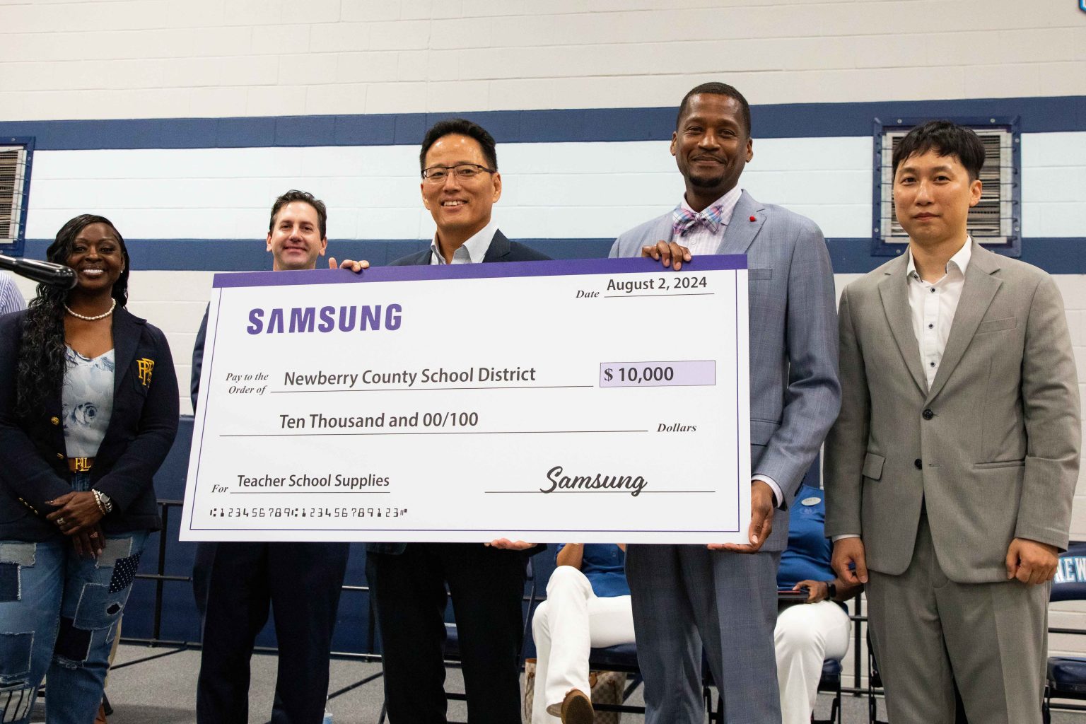 Samsung donates $10,000 to Newberry School District for back-to-school ...