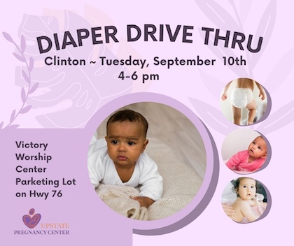 Community Diaper Drive Thru: September 10 in Clinton - Who's On The Move