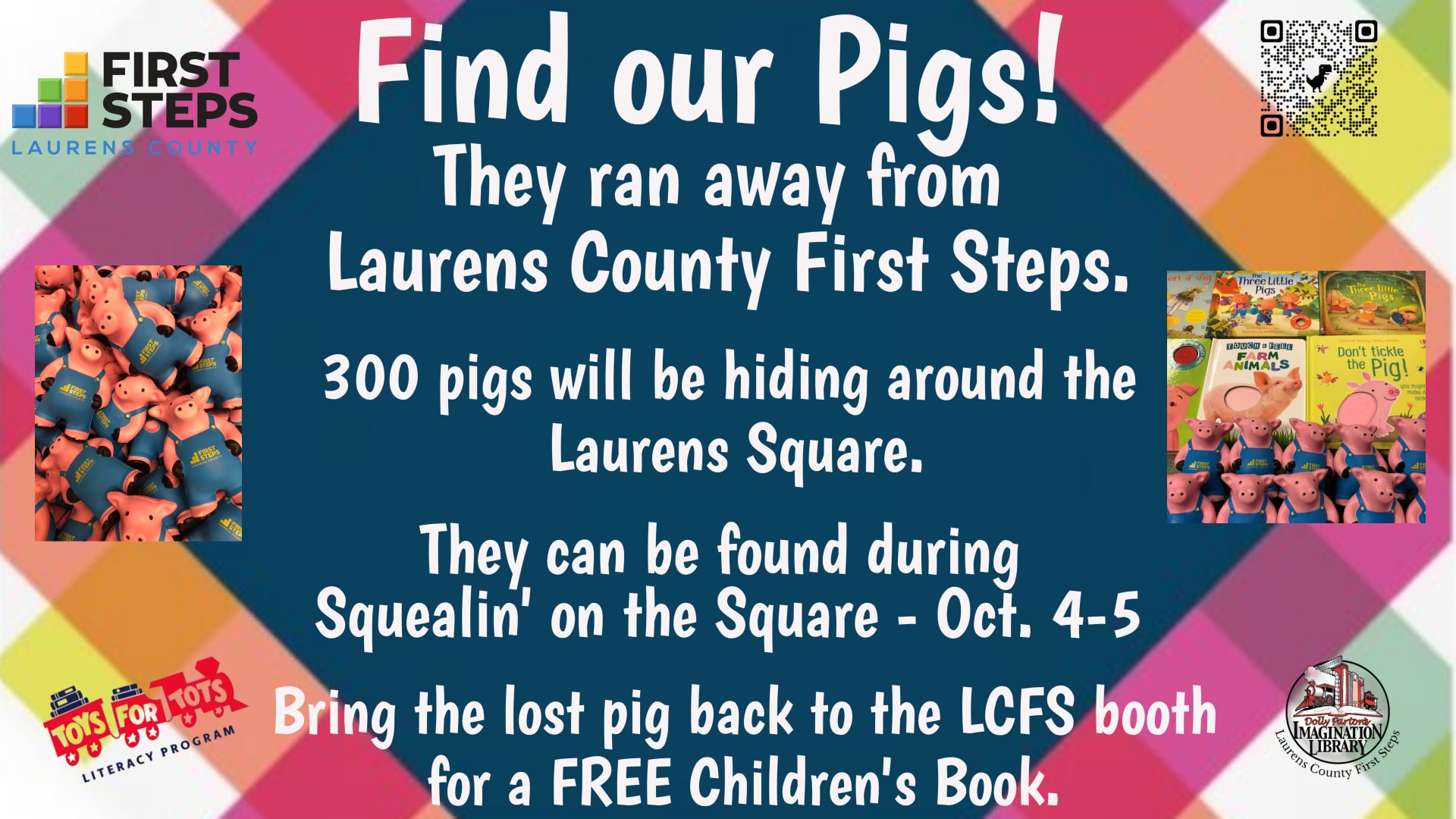 Help Laurens County First Steps Round Up Their Pigs During Squealin' on ...