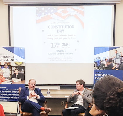 Lander University Hosts Constitution Day Discussion with Civic Leader ...