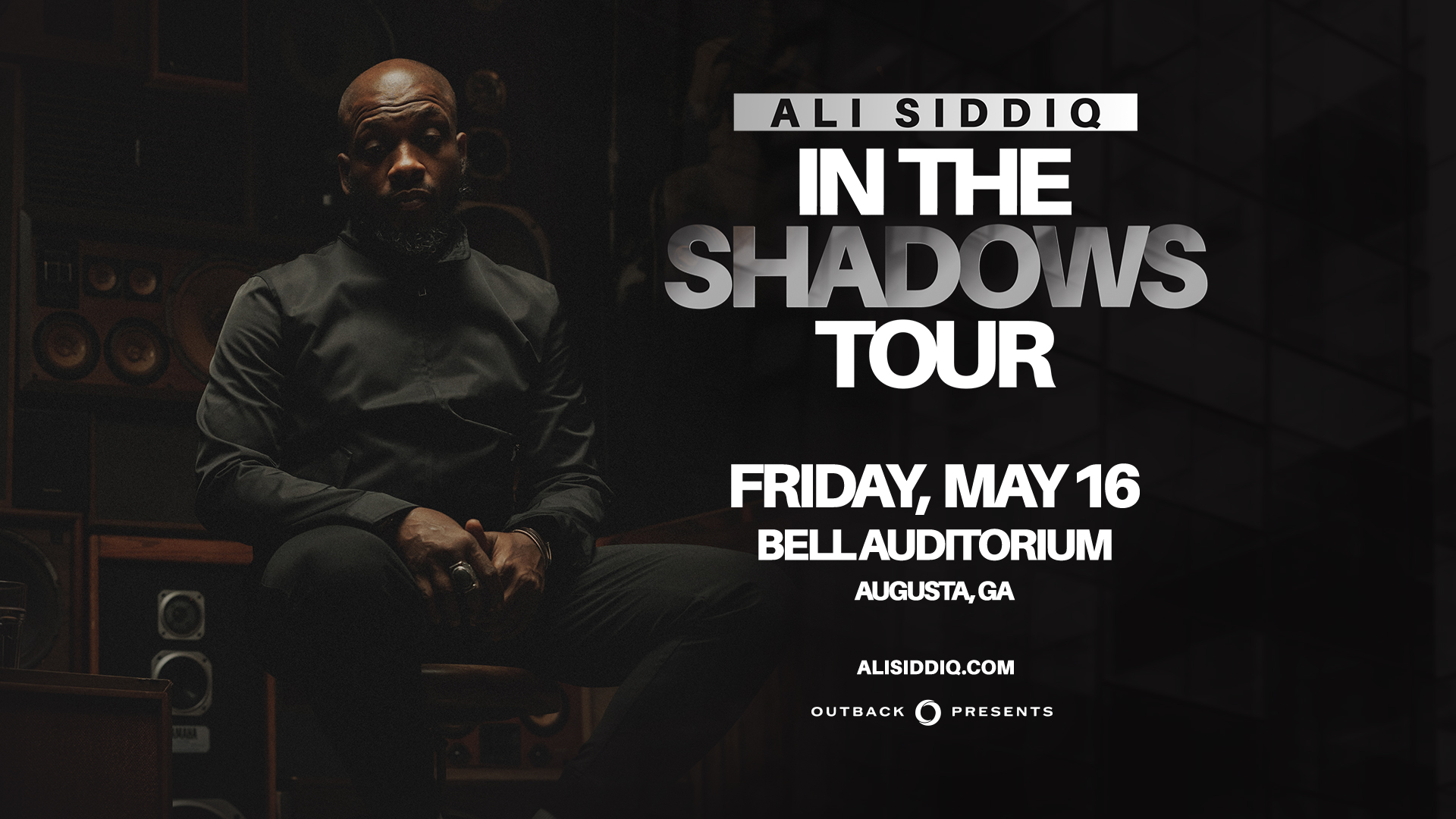 Ali Siddiq brings his “In The Shadows” tour to the Bell Auditorium on ...