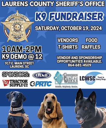 Laurens County Sheriff's Office K9 and Bloodhound Fundraiser Set for ...