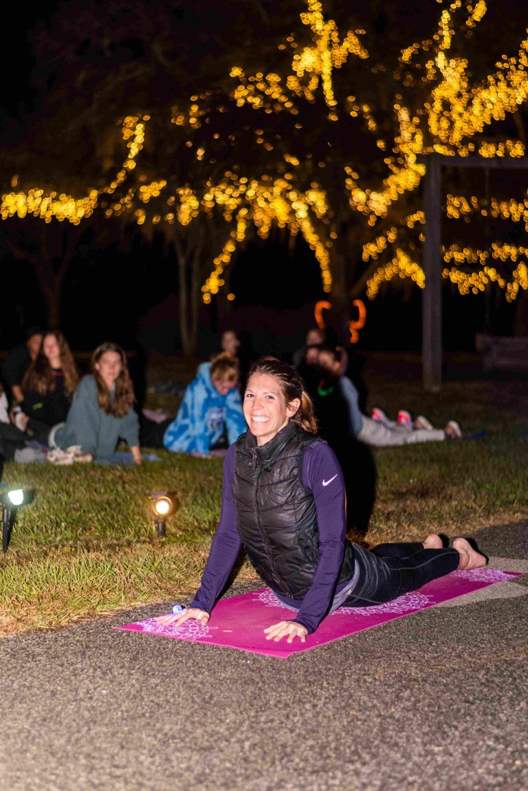 Starlight Yoga under the Holiday Lights at James Island County Park! - Who's On The Move