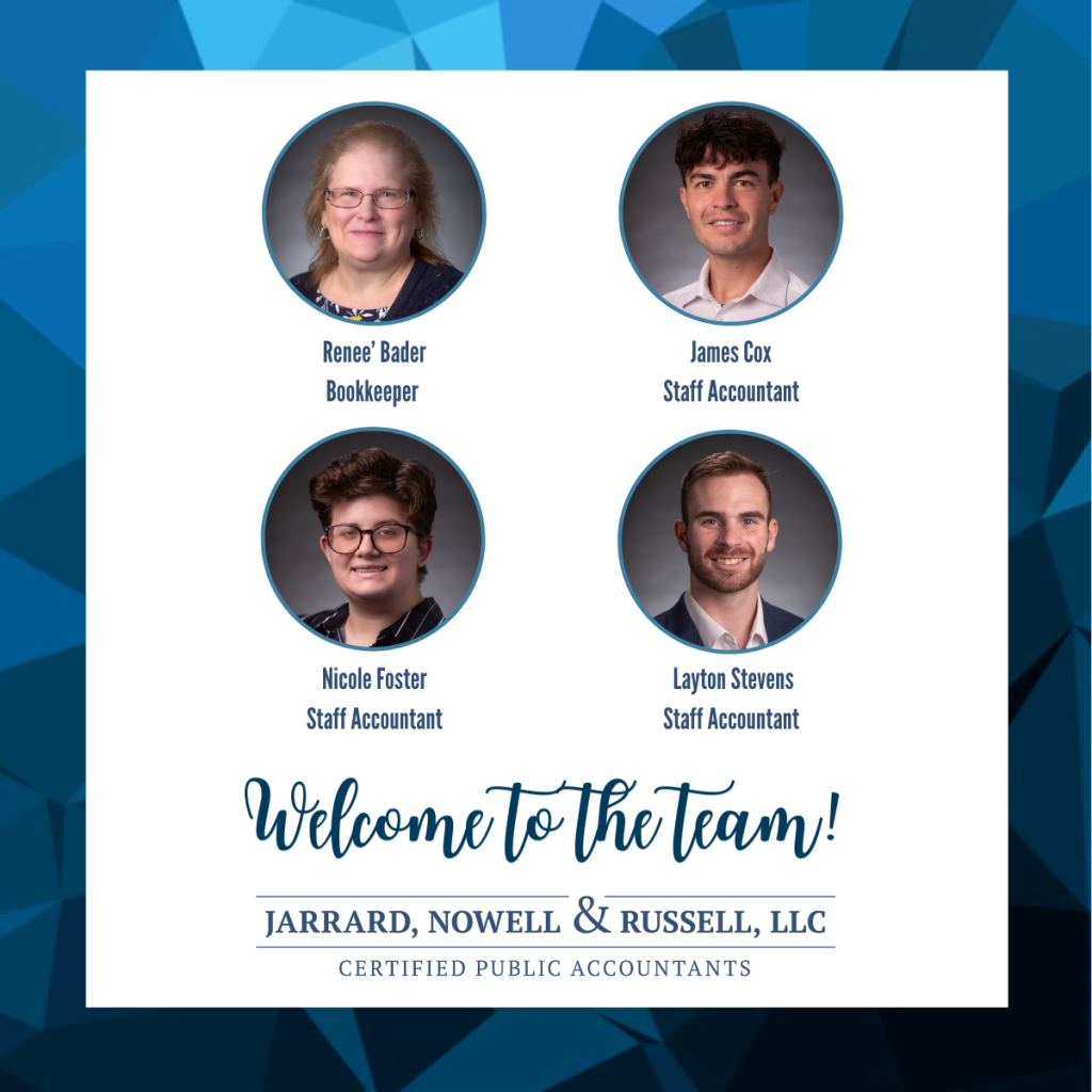 Jarrard, Nowell & Russell welcomes James Cox, Renee’ Bader, Layton ...