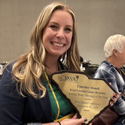 Courtney Stonell with KLCB Honored with SCRWA Source Water Steward of ...