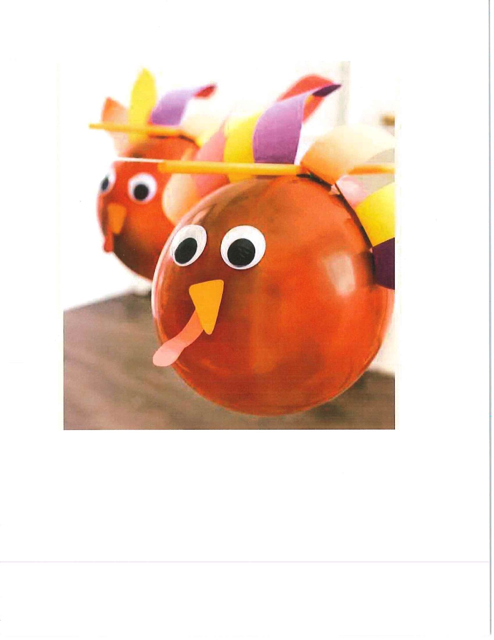 Off to the Races! Balloon Turkey STEM Fun at Clinton Library - Who's On ...