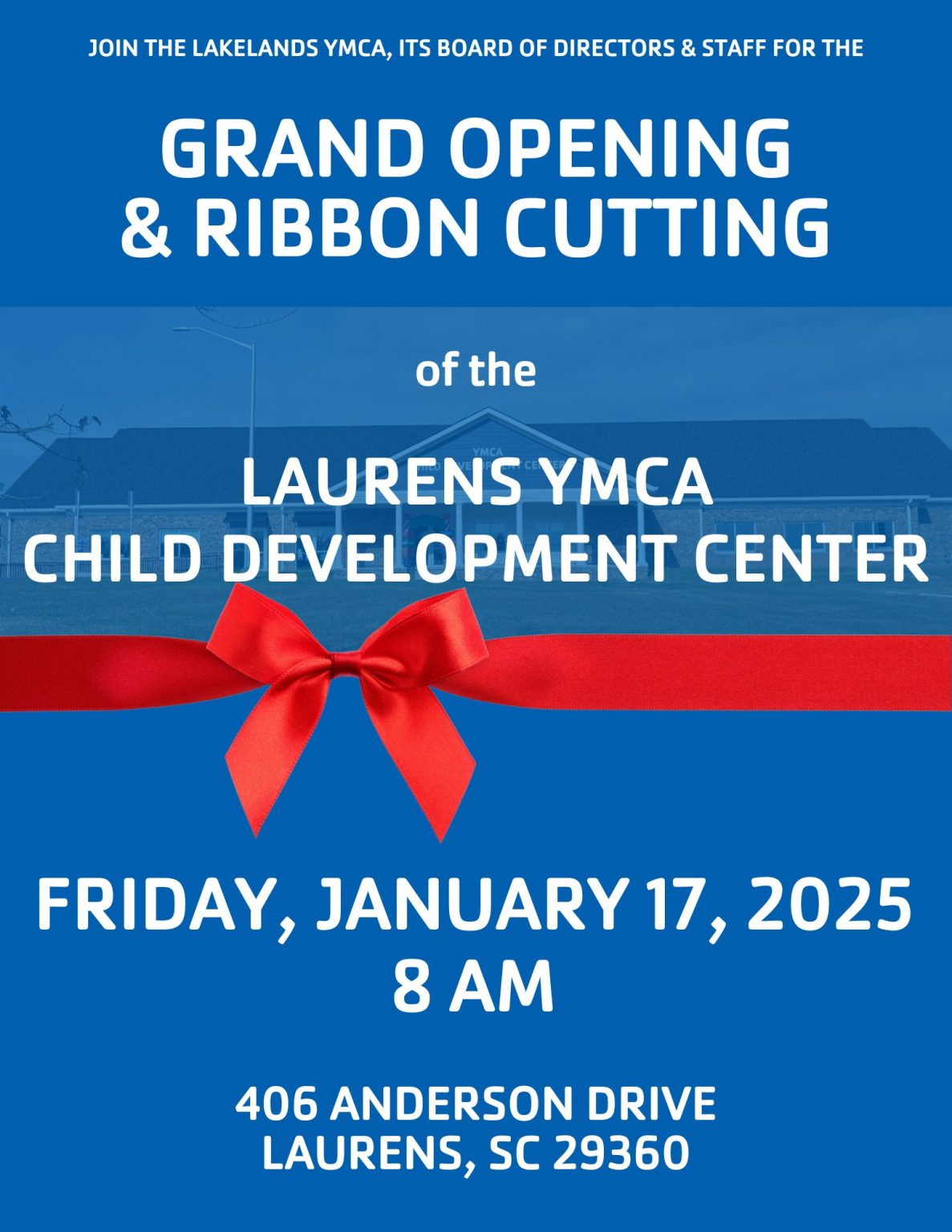 Laurens YMCA Child Development Center Ribbon Cutting - Who's On The Move