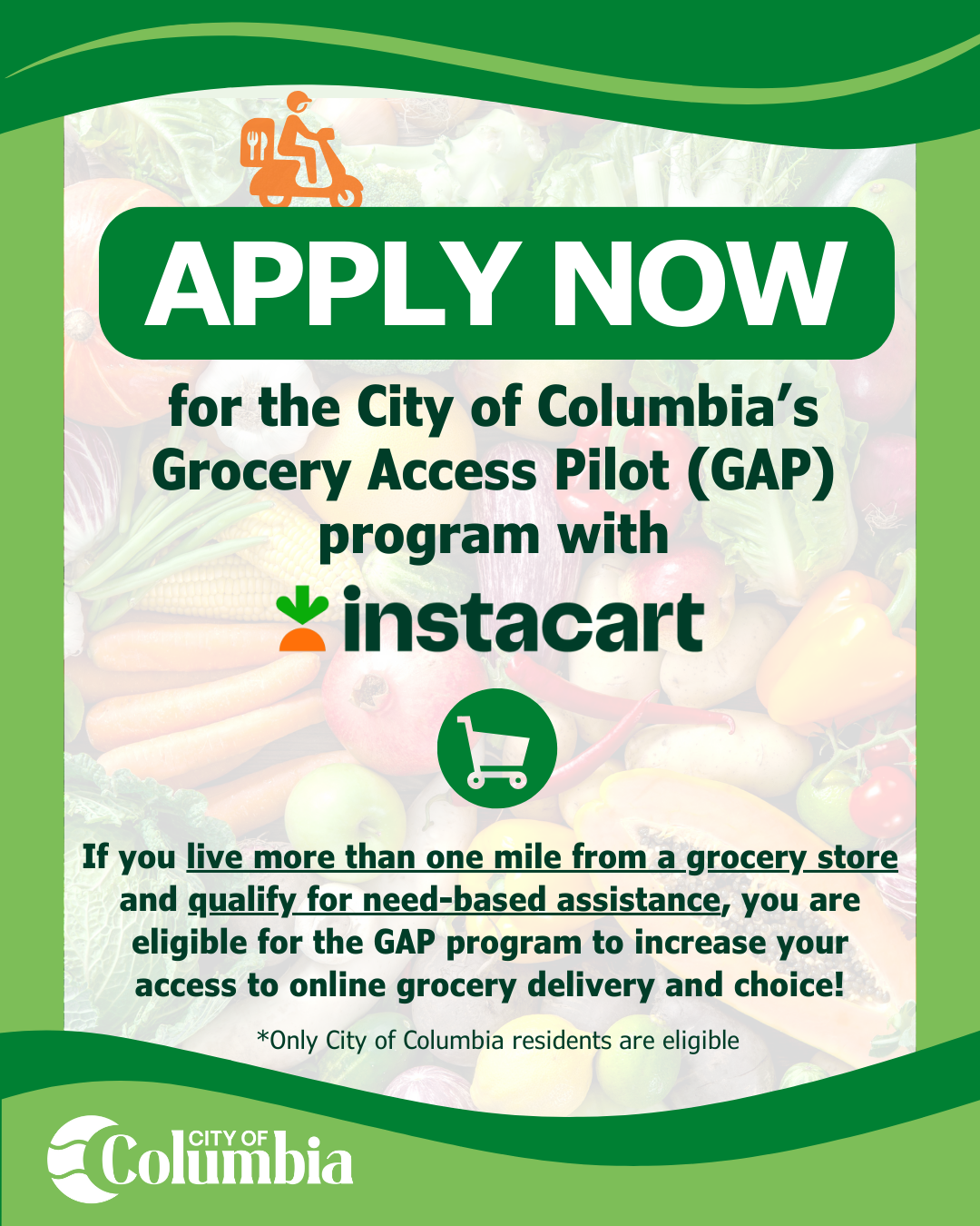 City of Columbia extends partnership with Instacart for Grocery Access ...