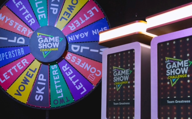 Ribbon cutting set for The Game Show Challenge in the Vista - Who's On ...