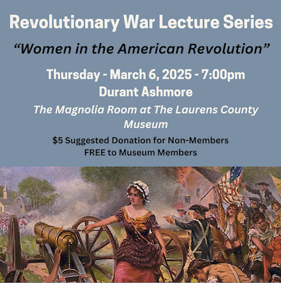 Laurens County Museum to Host Lecture on Women in the American ...