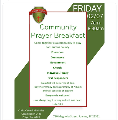 Christ Central Ministries to Host Community Prayer Breakfast for ...