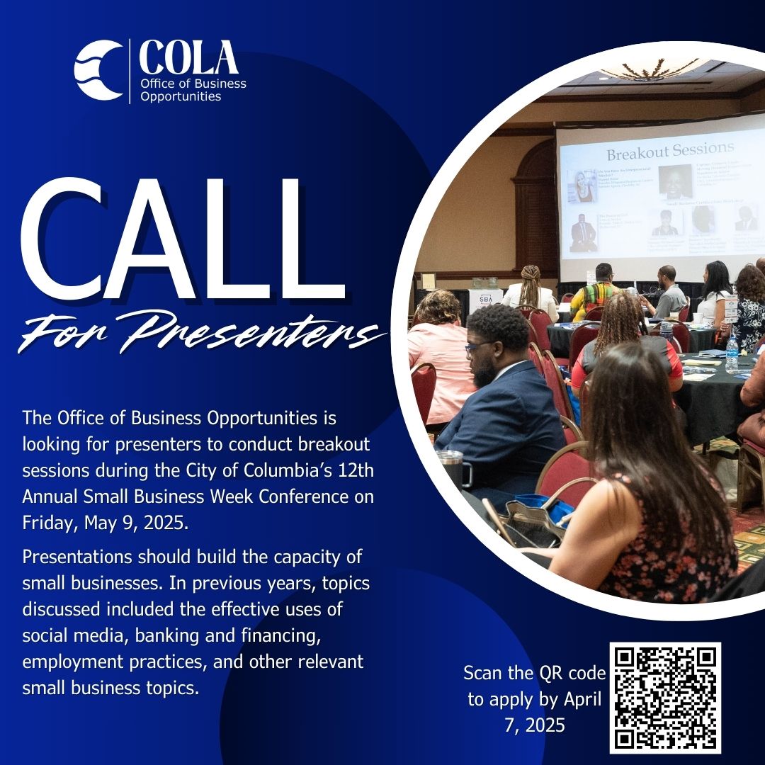 City of Columbia Office of Business Opportunities is calling for ...