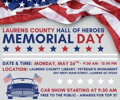 Honoring Our Heroes: Memorial Day Ceremony and Car Show Set for May 26 ...
