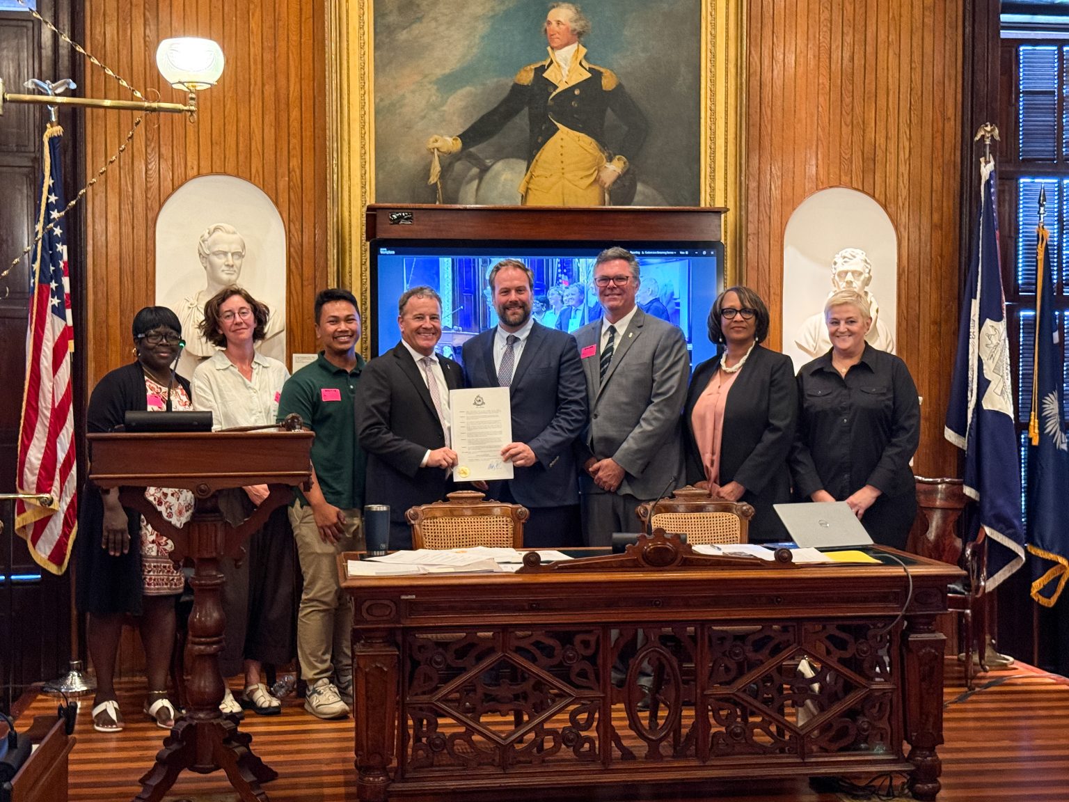 Charleston, SC Mayor William Cogswell honors Southern First Bank - Who ...