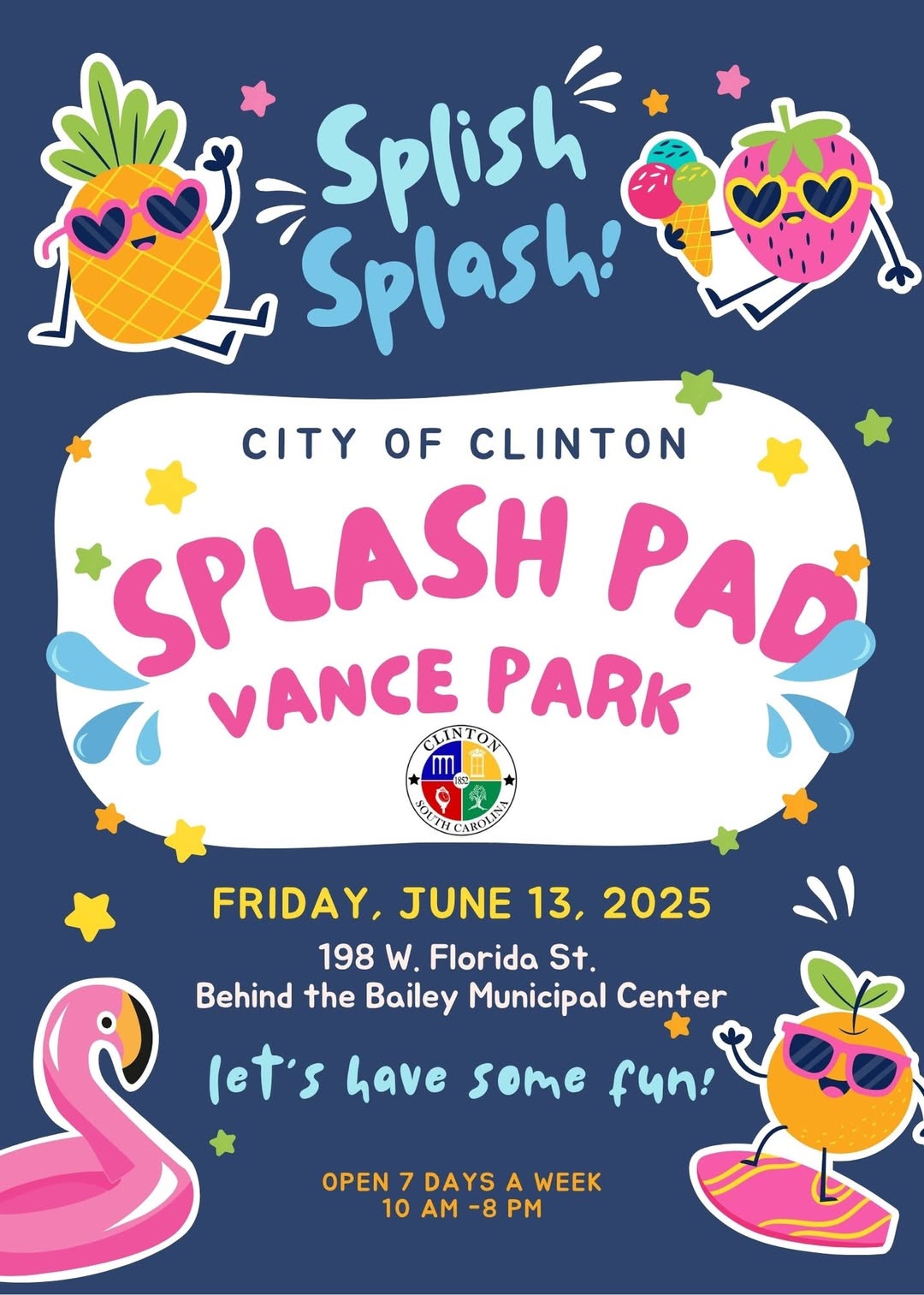 City of Clinton to Celebrate Grand Opening of Vance Park Splash Pad ...