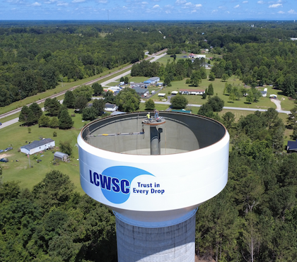 A New Icon in the Sky: LCWSC Raises 1-Million-Gallon Elevated Water Tank - Who's On The Move