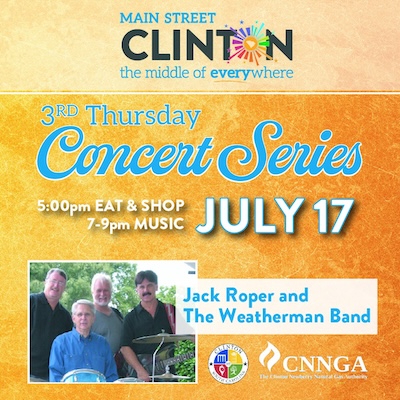 3rd Thursday Concert Series Returns to Downtown Clinton July 17 with ...