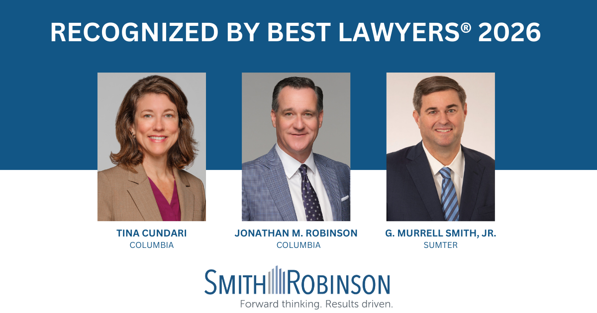 Best Lawyers honors three SMITH | ROBINSON attorneys for 2026 - Who's ...