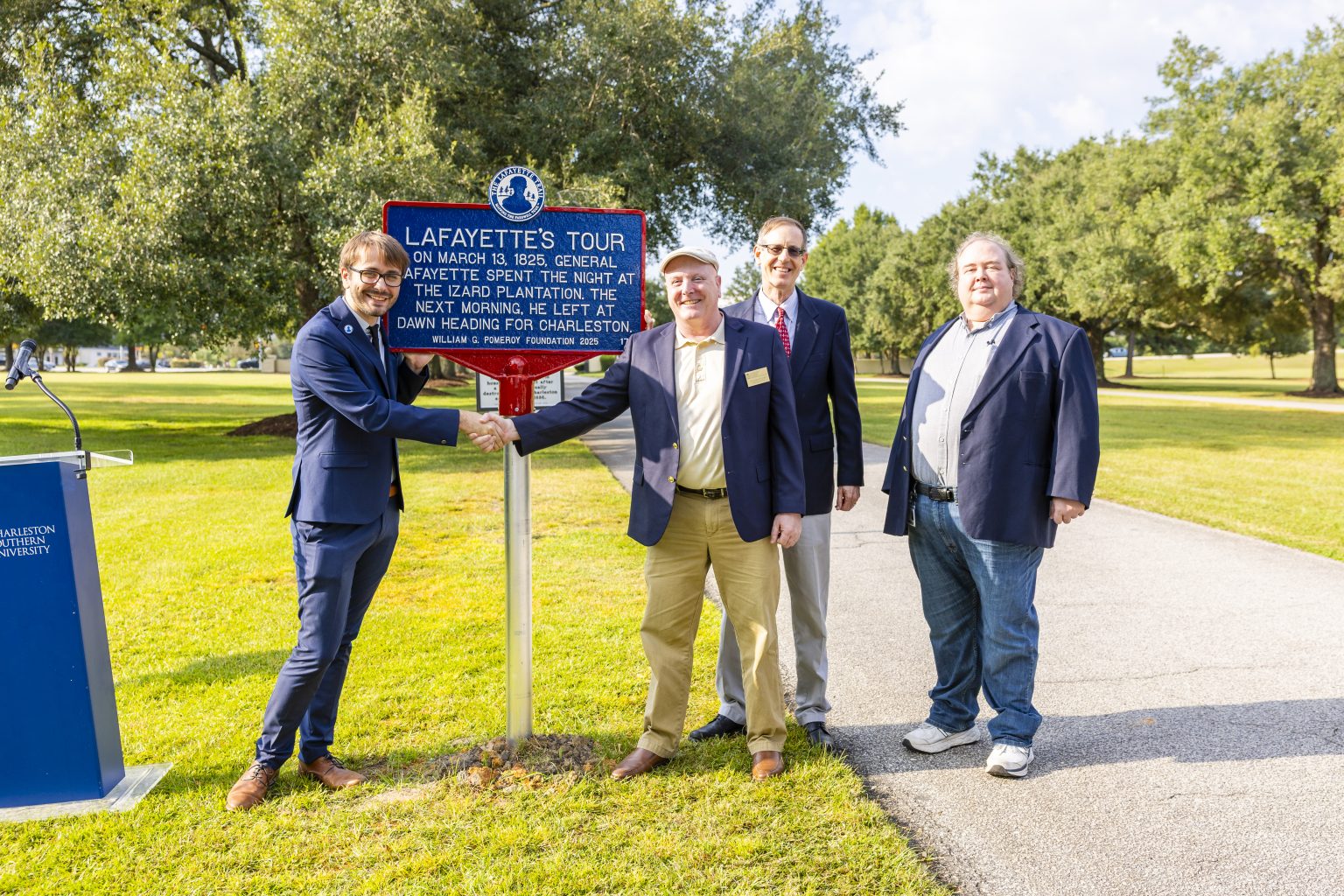 Lafayette Trail historic marker unveiled at Charleston Southern - Who's ...