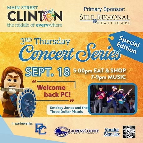 Welcome Back, PC! Third Thursday Celebration Set for Sept. 18 in ...