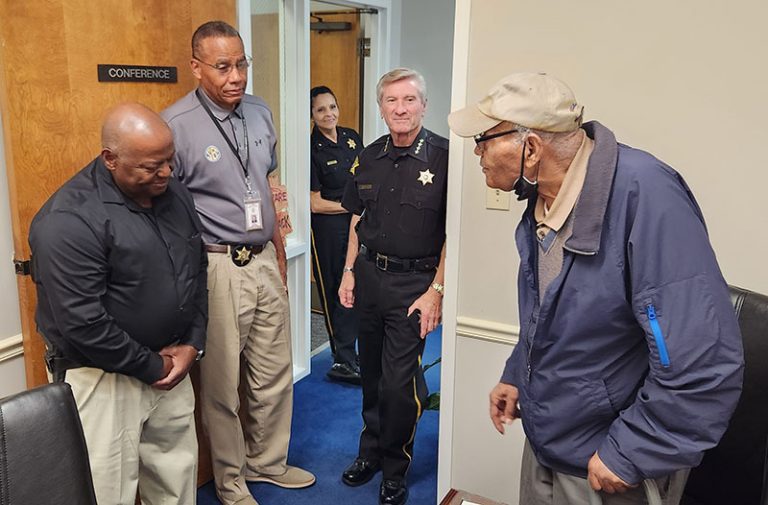 Deputy presented retirement credentials at age 92 - Who's On The Move