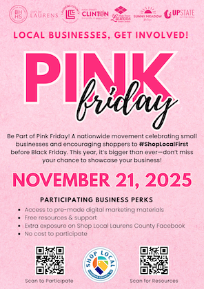 Laurens County Organizations Unite to Support Small Businesses for Pink ...