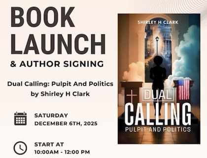 Book Launch & Author Signing: Shirley H. Clark to Debut Dual Calling ...