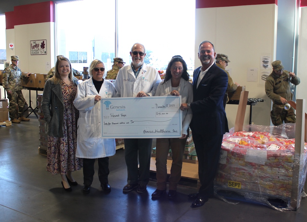 Genesis Healthcare donates $45,000 to Harvest Hope Food Bank - Who's On ...