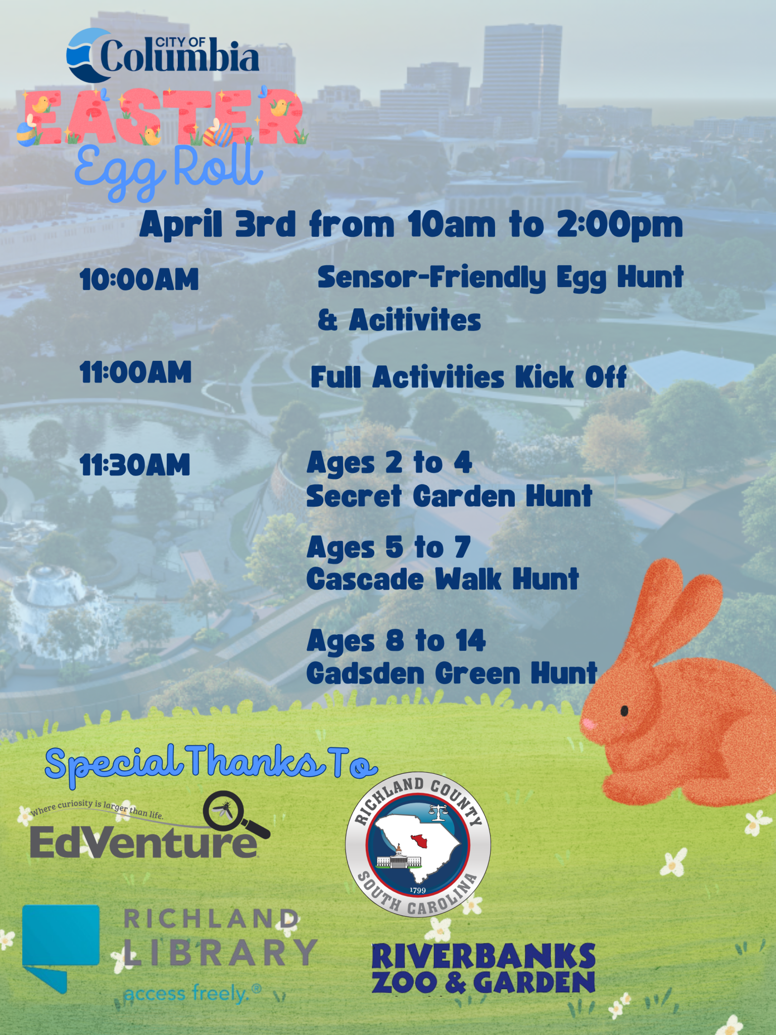 City of Columbia to host 2026 Columbia Easter egg roll at Finlay Park ...