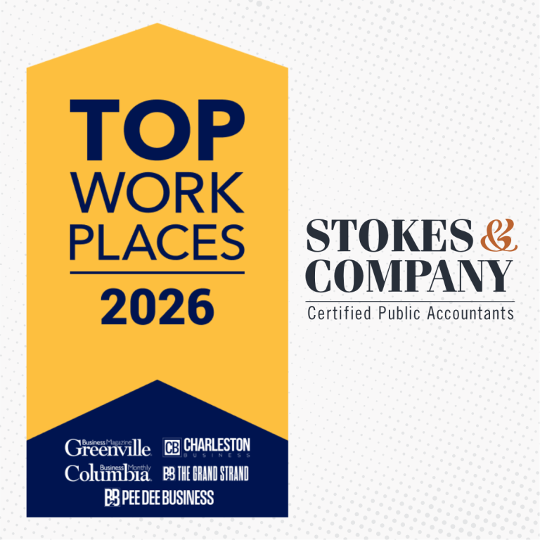 Stokes & Company CPAs named a South Carolina Top Workplace for 2025 ...
